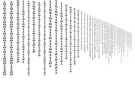 Binary Code Zero One Flow Design Abstract Matrix Background With
