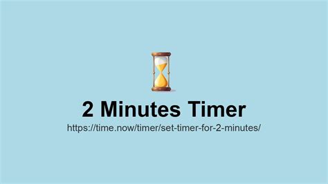 Set Timer For 2 Minutes Online Countdown Timenow
