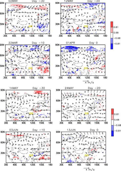 Maps Of Correlation Coefficients Color Between Sea Surface Download Scientific Diagram