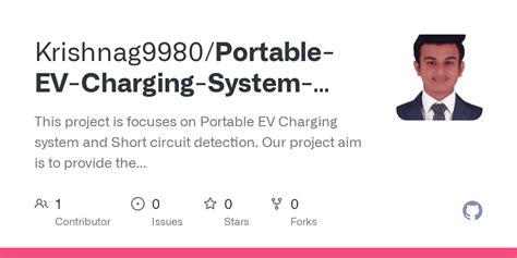 Github Krishnag9980portable Ev Charging System And Short Circuit