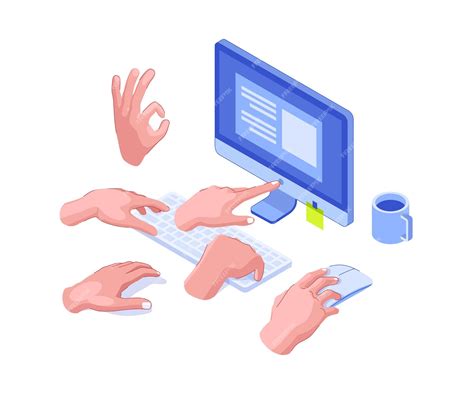 Premium Vector 3d Software Suite Interface Layout With Hands Viewport