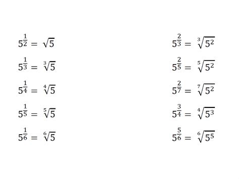 Fraction Exponent Into Radicals Examples Ppt