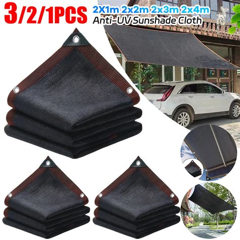 Black Sunshade Cloth Anti Uv Sun Shade Sail Mesh Garden Balcony Plant