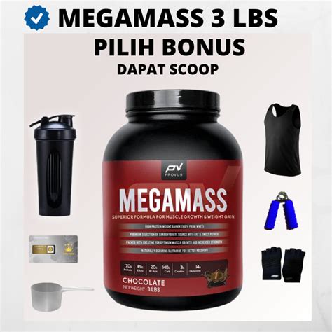 Jual Provus Mega Mass 3 Lbs Susu Gainer Penambah Berat Badan Megamass