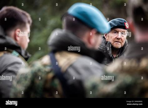 King Willem Alexander Visits Training Operation Interflex Hi Res Stock