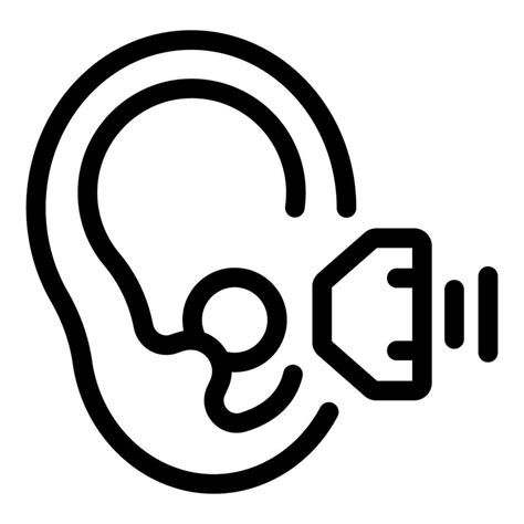 Hearing Aid Correcting Hearing Loss Sending Sound Waves To Ear Canal