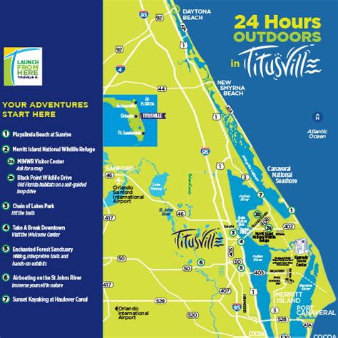 Titusville Beach Map