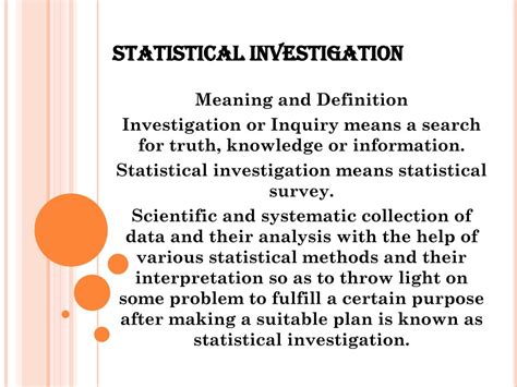 Ppt Statistical Investigation Powerpoint Presentation Free Download