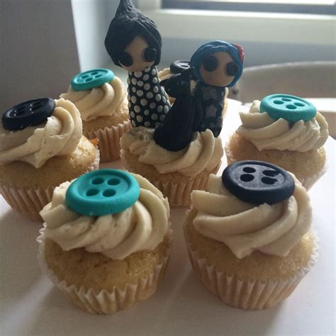 Cute As A Button Coraline Cupcakes With Topper Other Mother