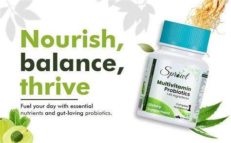 Sprowt Multivitamin With Probiotics 45 Ingredients Supplement