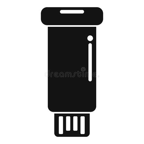 Usb Flash Memory Icon Simple Vector Machine Micro Size Stock Vector Illustration Of Icon