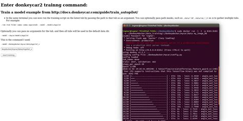 Autonom Fahrendes Raspberry Pi KI Roboter Auto Donkeycar Training In Einem Docker Container