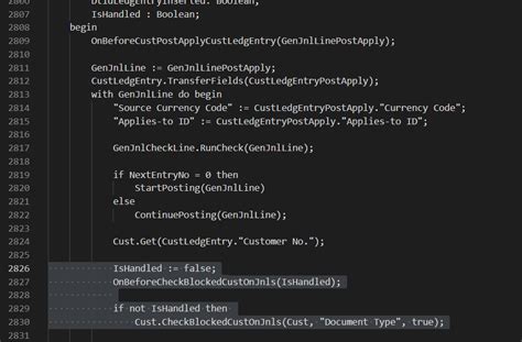 Event Request Codeunit 12 Gen Jnl Post Line Onbeforecheckblockedcustonjnls · Issue 10295