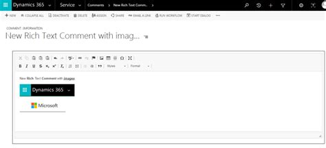 Dynamics Crm Comments And Rich Text Editor Insight Dynamics