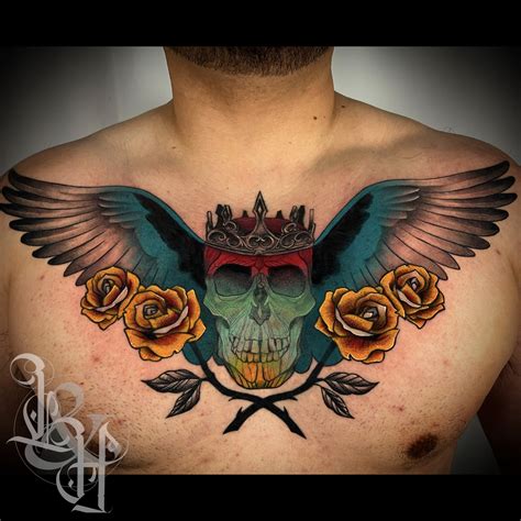 Skull Chest Tattoos