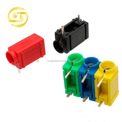 4mm Banana Socket Side Stackable Pcb Mount 24a Banana Jack For Audio High Quality Stand High