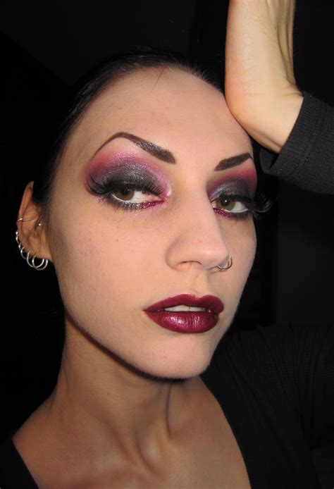 Glitter Is My Crack Smokey Ruby Red And Black Makeup Look Tutorial With Mac