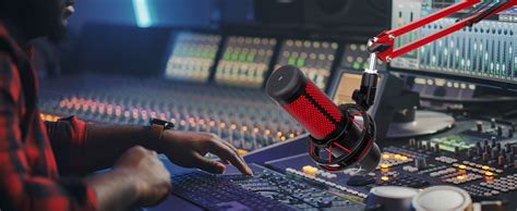 Red Mic Arm Compatible With Hyperx Quadcast S Premium