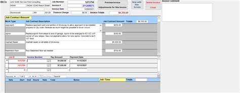 Microsoft Access Invoice Template Access Invoice Database Template