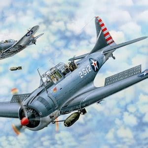 I Love Kit 61801 Sbd 34 Dauntless 118 Scale Model Kit Etsy