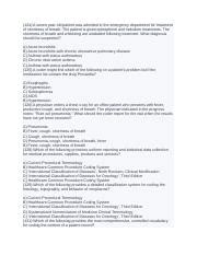 Medical Coding Practice Exam Questions And Answers Course Hero