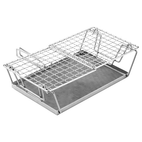 Camping Toaster Foldable Bread Toaster Stainless Steel Stovetop