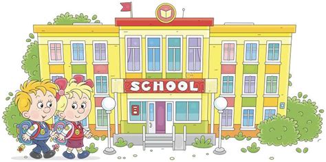 Little First Graders Going To School Stock Illustration Illustration