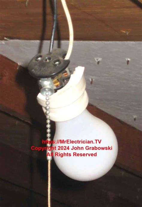 Repair Broken Attic Light Mr Electrician