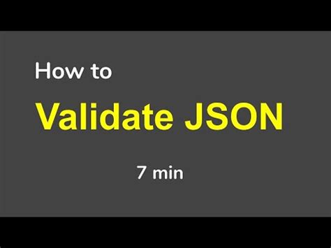 JSON Beginner Tutorial How To Validate JSON YouTube