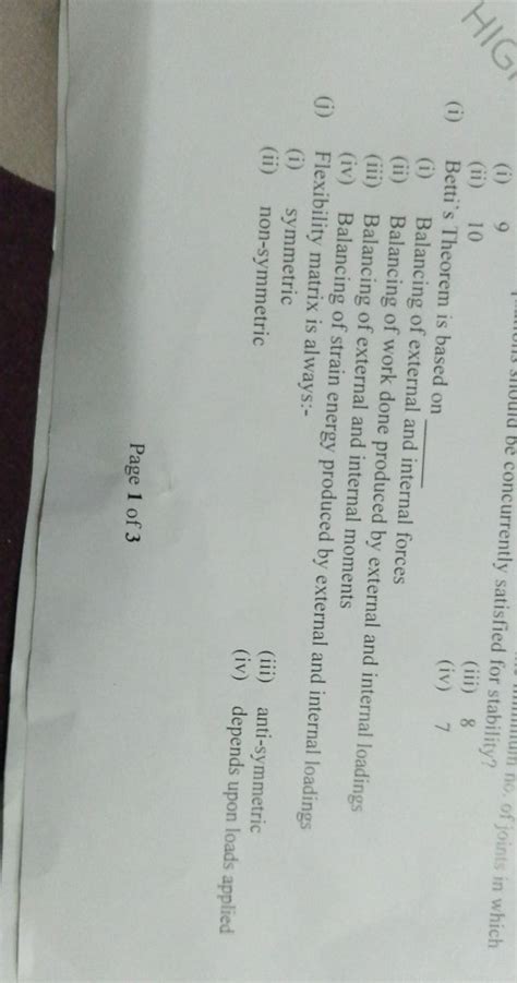 Bettis Theorem Is Based On I Balancing Of Studyx