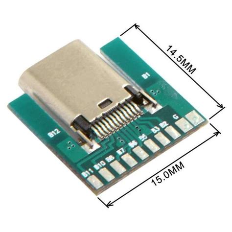 Modulo Conector Usb C 31 24pin Femea