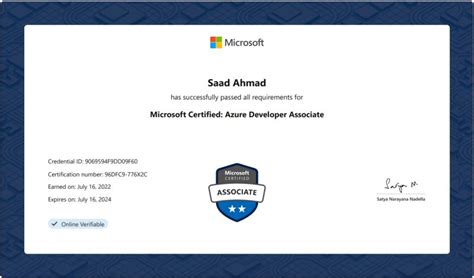 Saad Ahmad On Linkedin I Renewed My Azure Developer Associate
