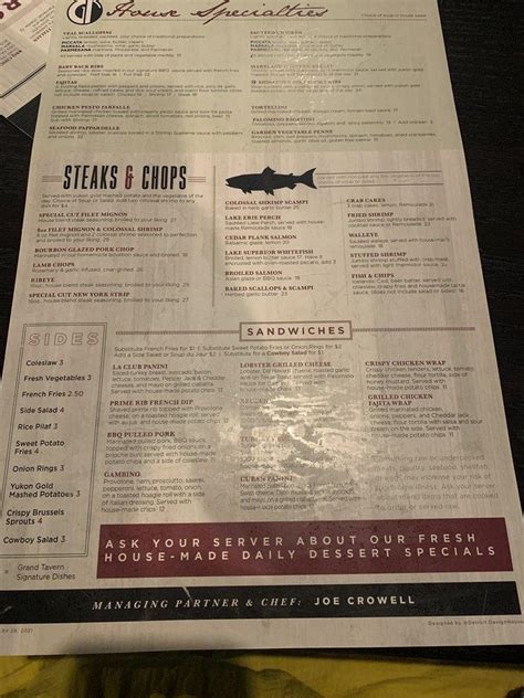 Grand Tavern Troy Menu Grand Tavern Z Menu Troy Grfz