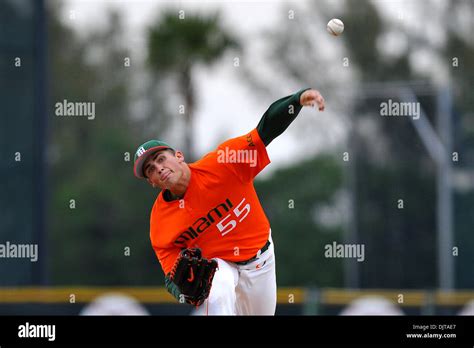 University Of Miami Starting Pitcher Steven Ewing Fordham University Rams Defeated The Miami