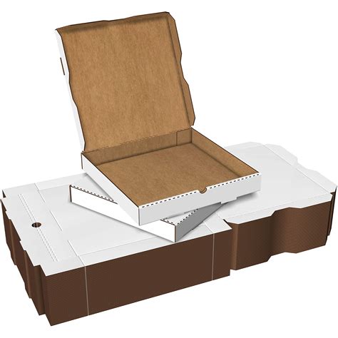 White Cardboard Pizza Boxes Takeout Containers