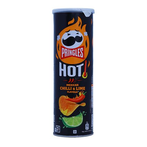 Alosraonline Pringles Hot Mexican Chilli And Lime Crisps 160g