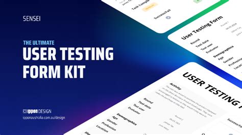 The Ultimate User Testing Form Kit Figma