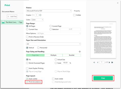 Solved How To Print Comments In PDF