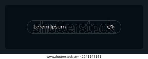 Password Text Field Ui Element Template Stock Vector Royalty Free 2241148161 Shutterstock
