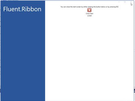 startsceen shines through backstage · issue 445 · fluentribbon