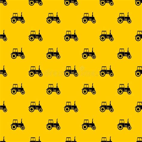 Tractor Pattern Vector Stock Vector Illustration Of Black 154244032