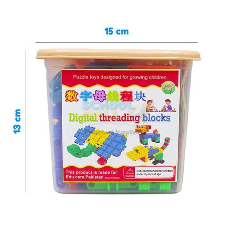 Diy Interlocking Building Blocks With Stickers 1428 School Mall Educational Toys