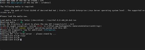 netbackup srt creation fails with the following er vox