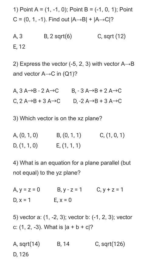 solved 1 point a 1 −1 0 point b −1 0 1 point