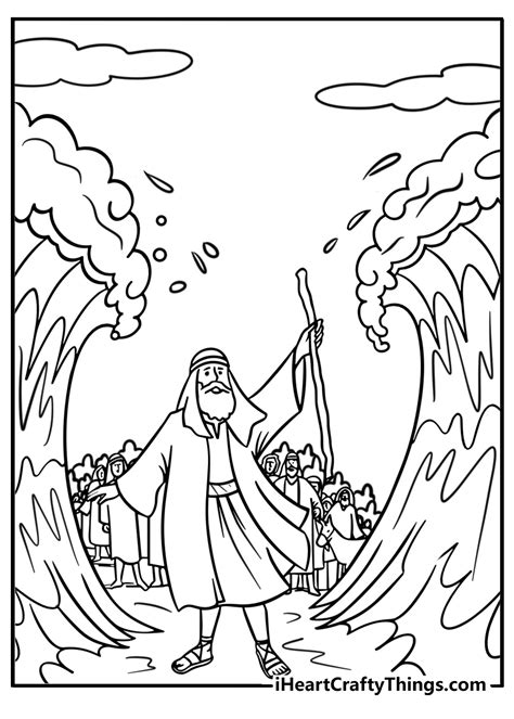 Moses Leads The Israelites Coloring Pages 2025