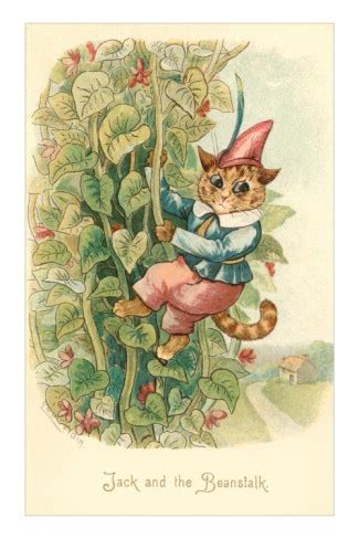 Cat As Jack And The Beanstalk Posters Schattige