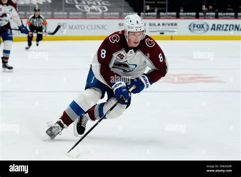 Colorado Avalanche Defenseman Cale Makar 8 In The First Period During