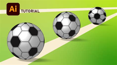 How To Draw A Realistic 3d Soccer Ball Football In Illustrator Easy