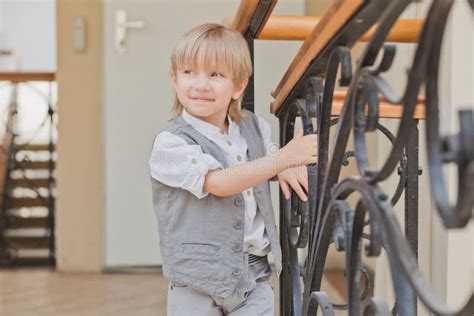 Little Boy Walking In Big Supermarket Stock Image Image Of Trade