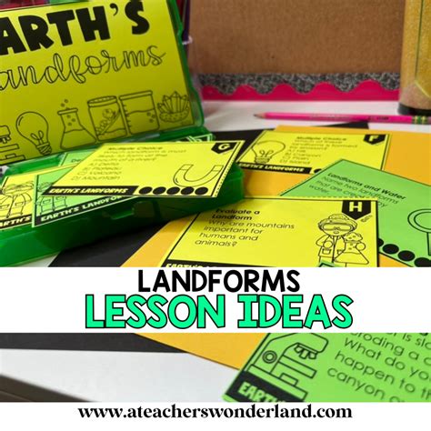 Engaging Ways To Teach Landforms In Upper Elementary A Teachers Wonderland